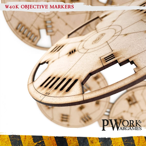 WH40K Objective Markers - marker only — Broadsword Wargaming